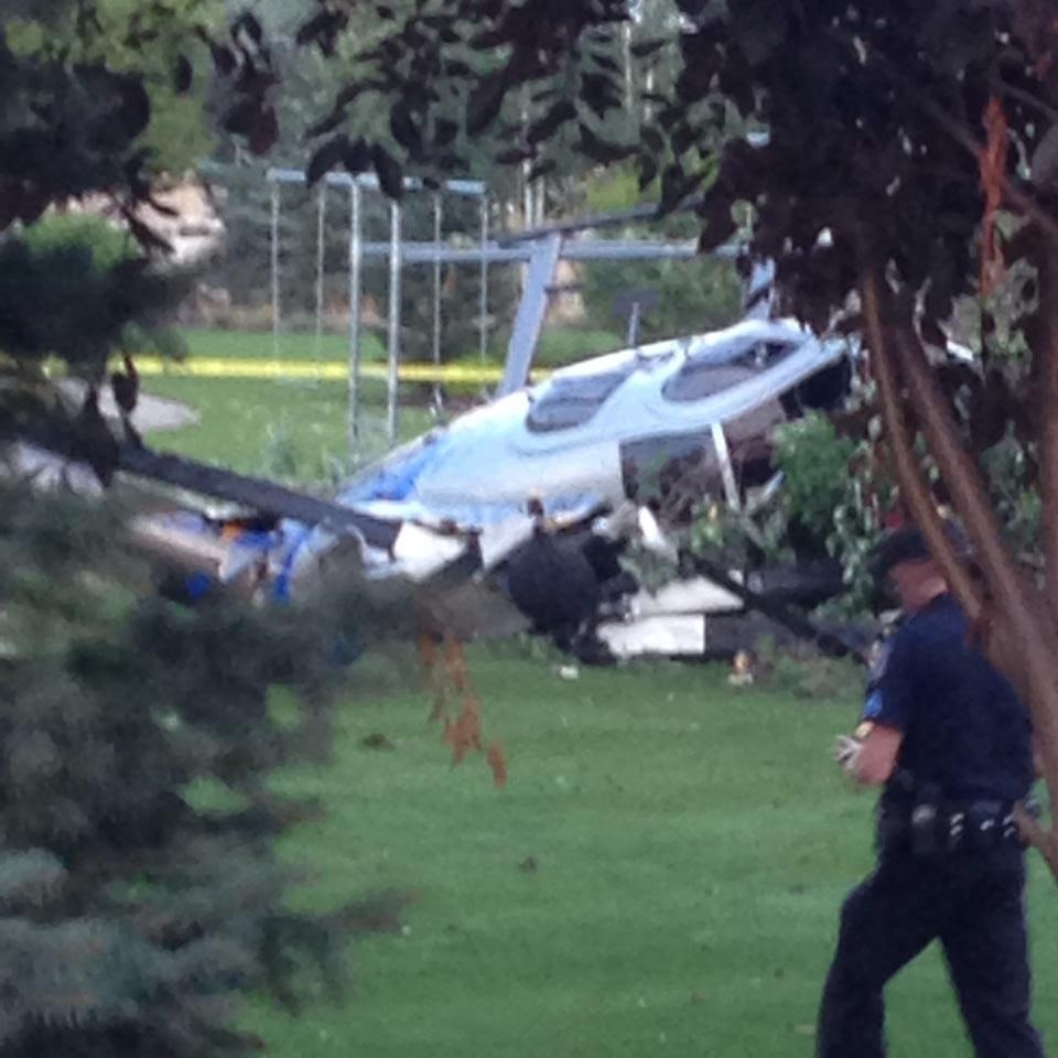 Helicopter crashes in E. Idaho backyard | ktvb.com