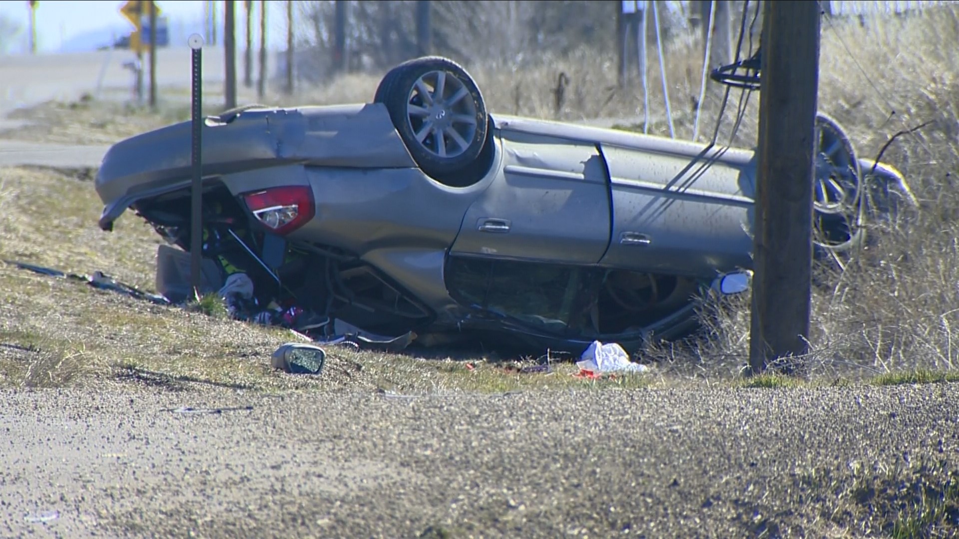 Meridian Road closed between Kuna, Deer Flat after rollover | ktvb.com
