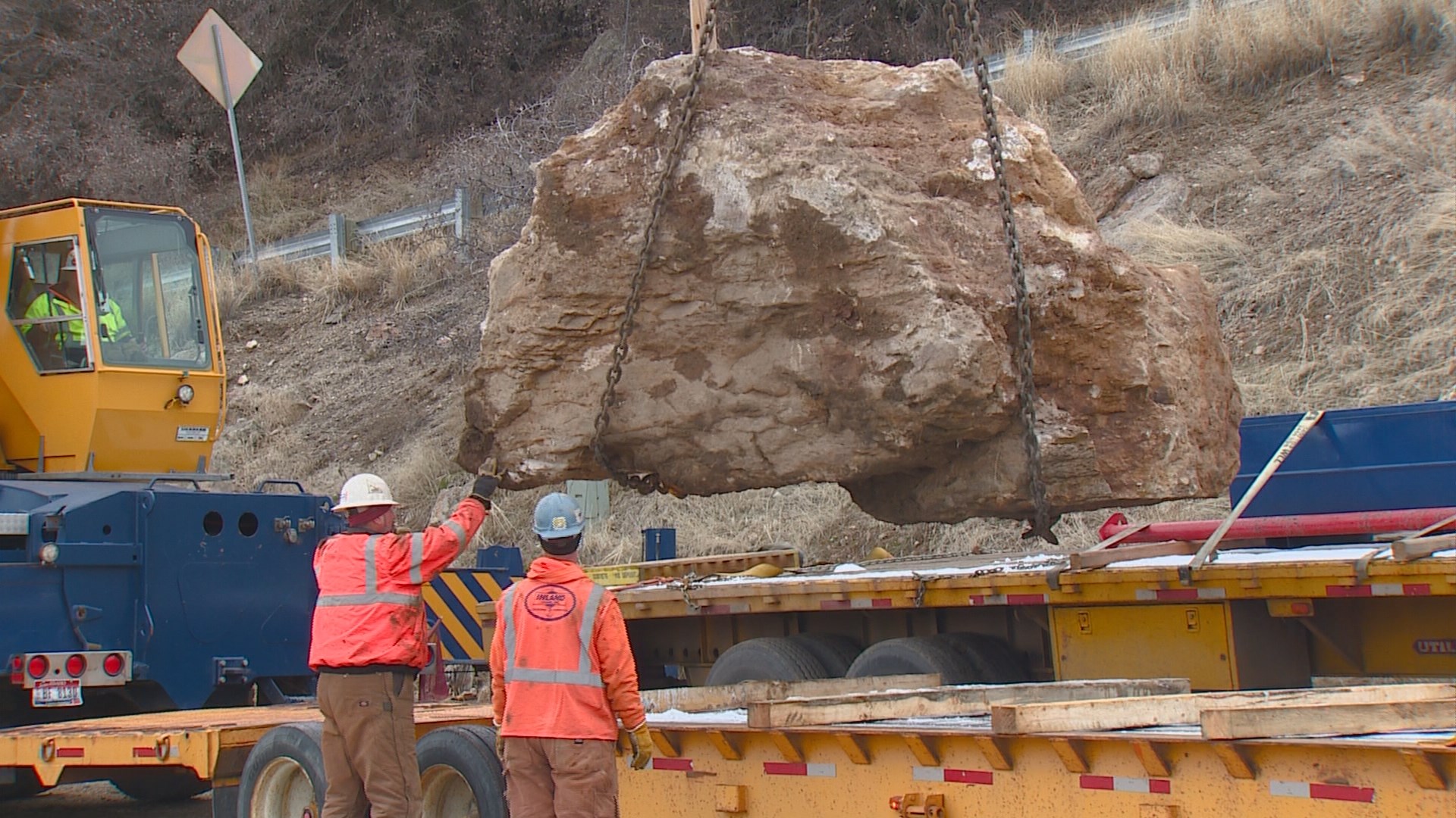 Huge boulder moved, to be used in Boise parks | ktvb.com