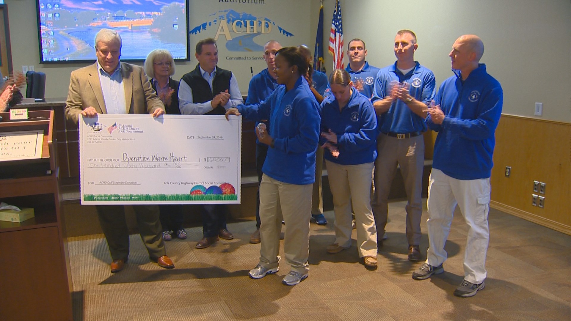 ACHD presents $160,000 check to Operation Warm Heart | ktvb.com