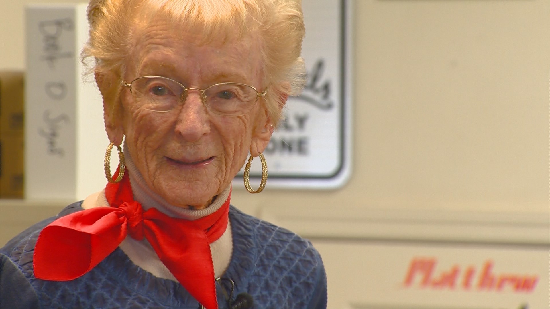 Marjory Thatcher still on the job at 100 | 12news.com